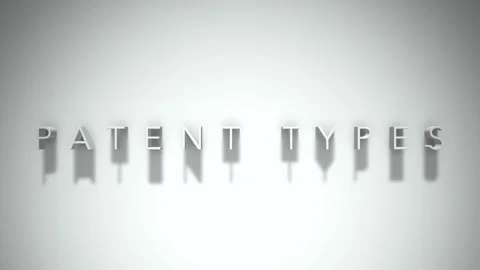 patent types 3D title animation white te... | Stock Video | Pond5