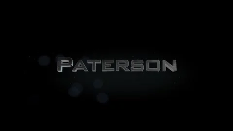 Paterson 3D title word made with metal a... | Stock Video | Pond5