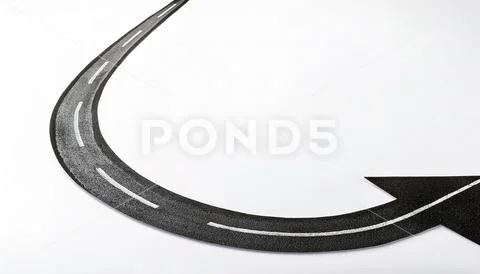 Path choice concept of long and winding road path of life decision ...