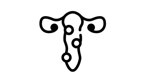 pathology of cervix black icon animation | Stock Video | Pond5