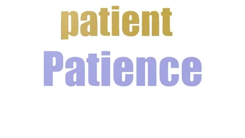 Patience Animated Tag Cloud Isolated On ... | Stock Video | Pond5