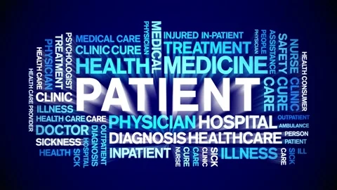Patient animated tag word cloud,animatio... | Stock Video | Pond5