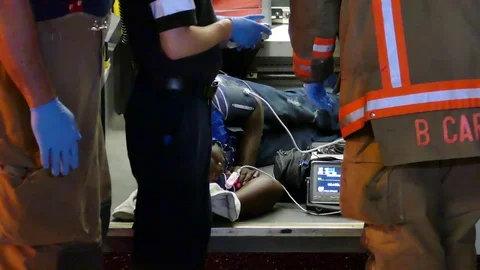 Patient in bus with high-tech medical em... | Stock Video | Pond5