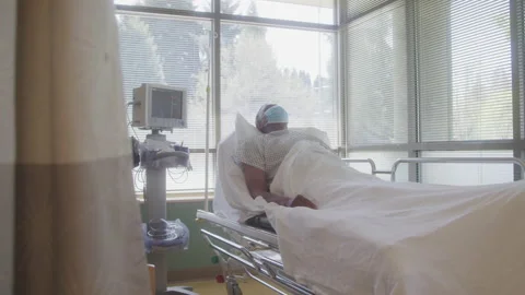 Patient Laying Hospital Bed | Stock Video | Pond5