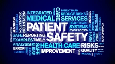 Patient Safety animated word cloud,anima... | Stock Video | Pond5