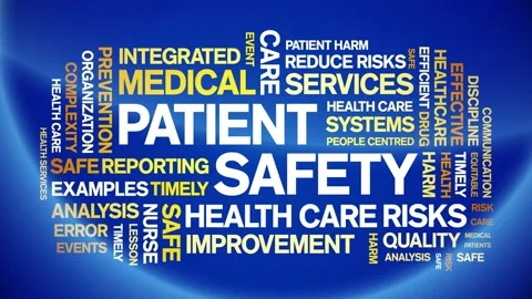 Patient Safety animated word cloud,anima... | Stock Video | Pond5