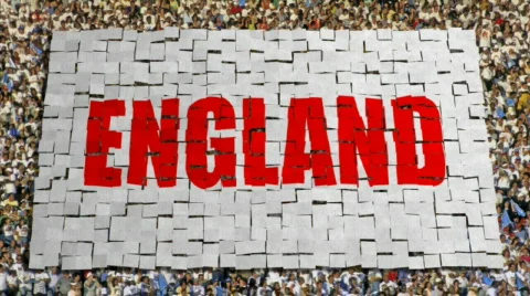 Patriot - Stadium Crowd with Flip Cards ... | Stock Video | Pond5