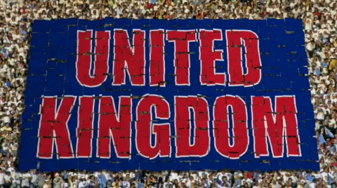 Patriot - Stadium Crowd with Flip Cards ... | Stock Video | Pond5