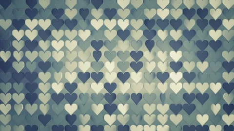 Pattern of 3D hearts seamless loop anima... | Stock Video | Pond5