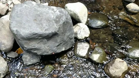 Rock Water Flow Stock Footage ~ Royalty Free Stock Videos | Pond5