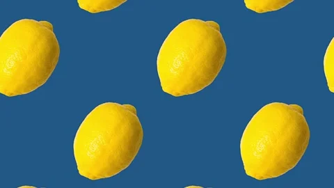 A pattern of lemon fruit moving from lef... | Stock Video | Pond5