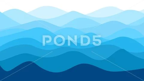 Patterns blue sea. ocean wave banner template background ~ Clip Art ...