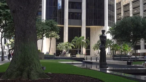 Pauahi Tower, Bishop Square, downtown Ho... | Stock Video | Pond5