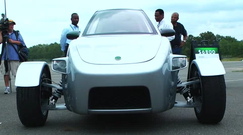 Paul Elio of 'Elio Motors' unveils his 3... | Stock Video | Pond5