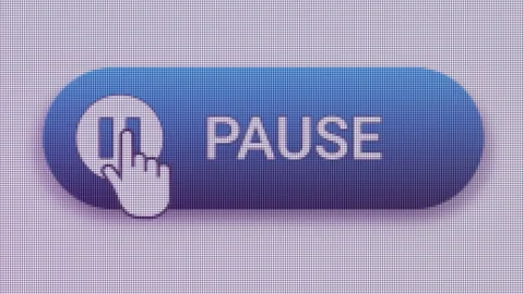 Pause Button Click Extreme Close Up Fron... | Stock Video | Pond5