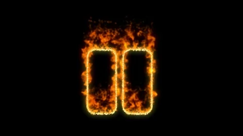 pause symbol inflames. Then disappears. ... | Stock Video | Pond5