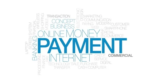 Payment animated word cloud, text design... | Stock Video | Pond5