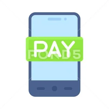 Payment App icon, Mobile application vector illustration: Royalty Free ...
