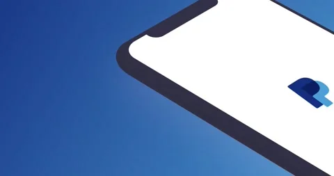 PayPal mobile app logo on phone screen a... | Stock Video | Pond5