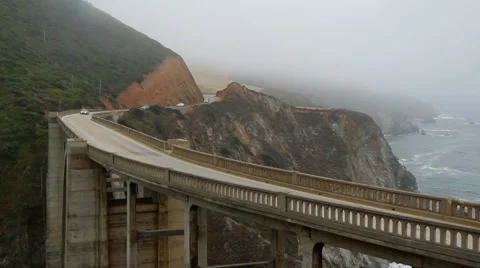 PCH California bridge scenic view | Stock Video | Pond5