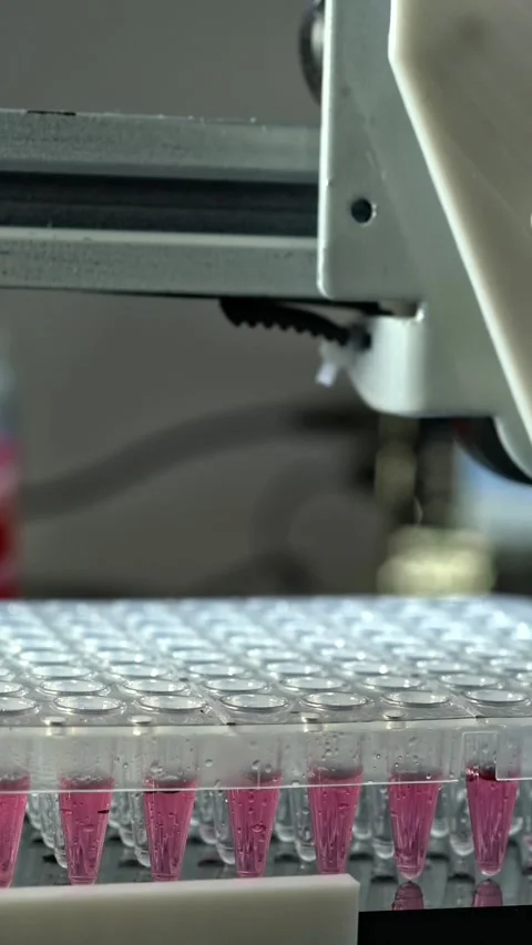 PCR robot for genetic analysis of biolog... | Stock Video | Pond5
