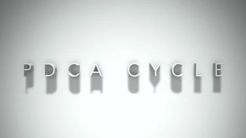 pdca cycle 3D title animation with shado... | Stock Video | Pond5