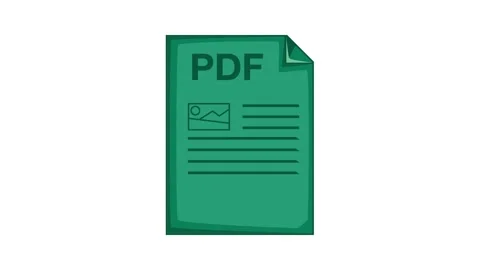 PDF file icon animation | Stock Video | Pond5