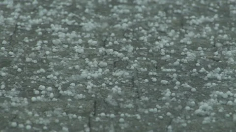 Pea Sized Hail Falling onto Roof without... | Stock Video | Pond5