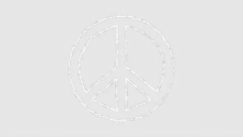 Peace symbol hand-drawn scribble animati... | Stock Video | Pond5