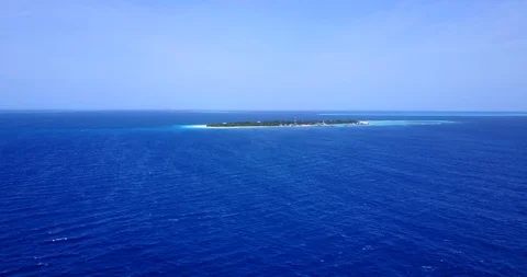 Peaceful scenery of wide ocean on navy b... | Stock Video | Pond5