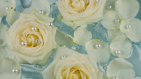 Pearls Falling In The Background Stock Footage ~ Royalty Free Stock ...