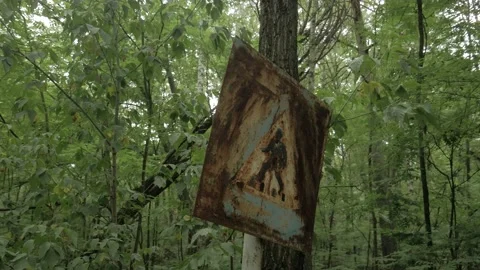 pedestrian crossing sign at a military b... | Stock Video | Pond5