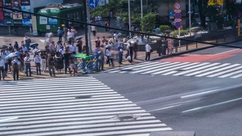 Pedestrian Crowd Time Lapse, Shibuya, To... | Stock Video | Pond5