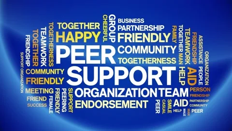 Peer Support animated word cloud,animati... | Stock Video | Pond5