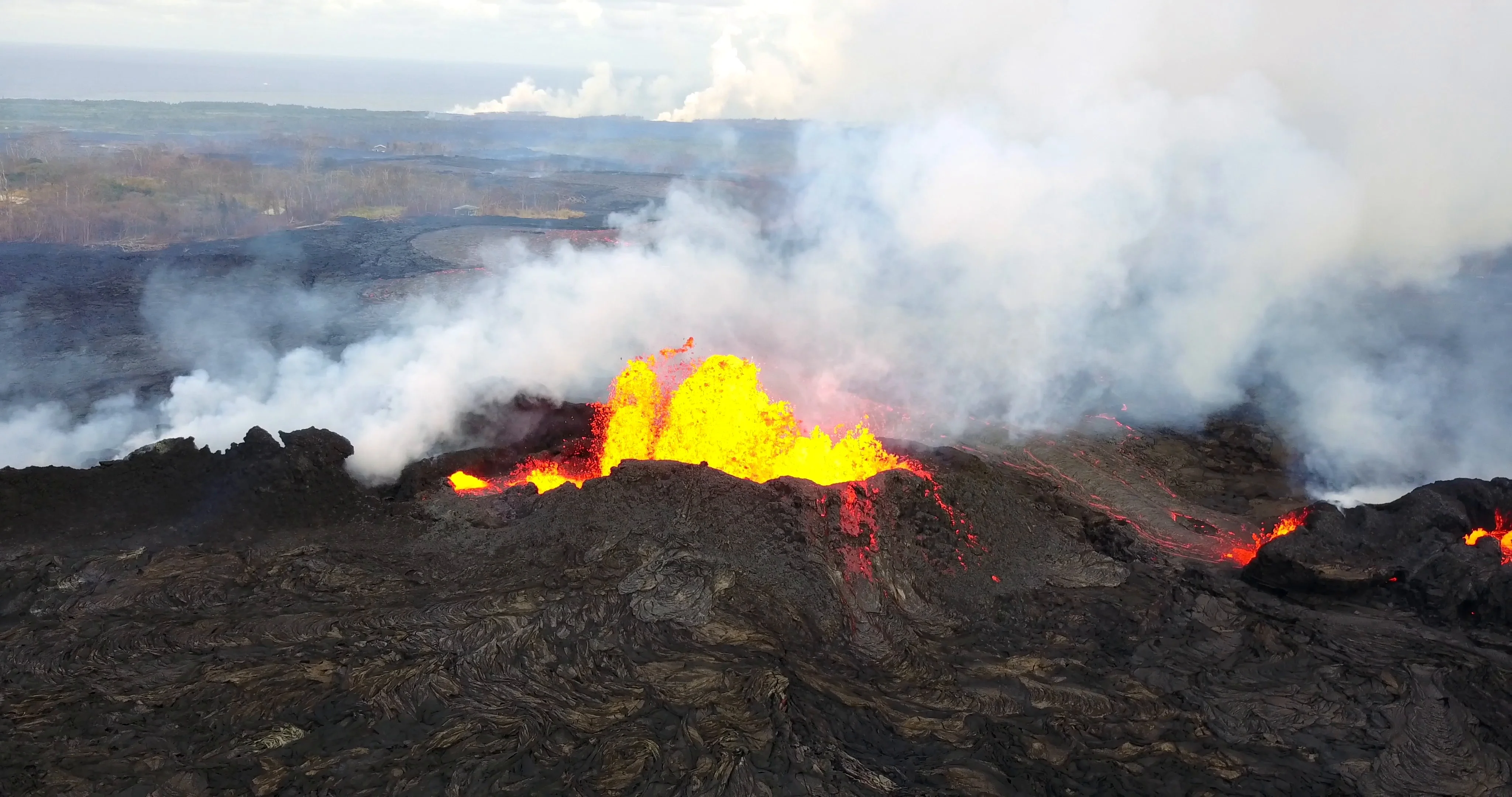 Yellow Lava Volcano
