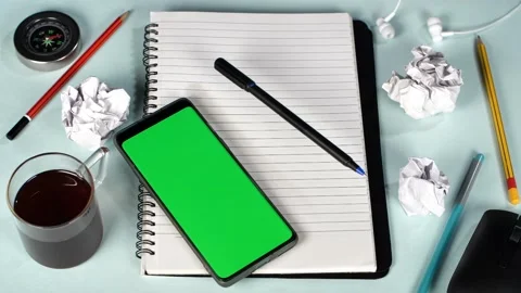 Pen dropping near a green screen chroma ... | Stock Video | Pond5
