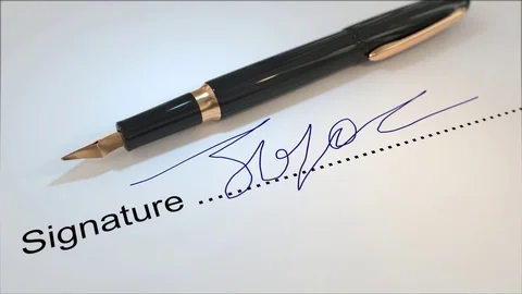Signature Paperwork Stock Videos – Royalty-Free HD & 4K Videos | Pond5