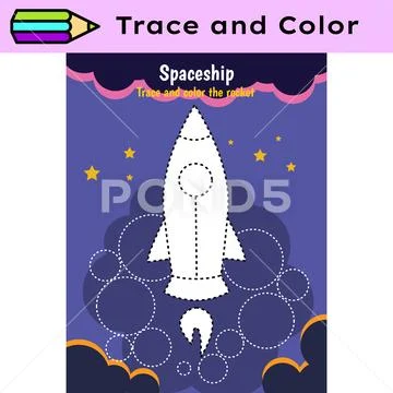 Pen tracing lines activity worksheet for children. Pencil control for ...