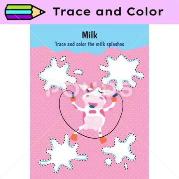 Pen tracing lines activity worksheet for children. Pencil control for ...
