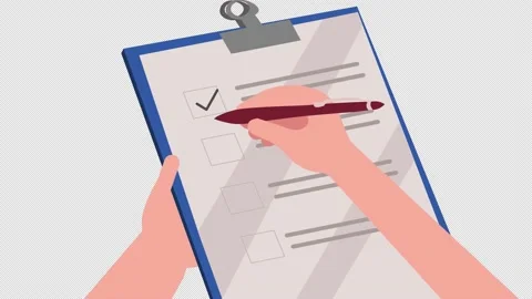 Checklist Cartoon Stock Footage ~ Royalty Free Stock Videos | Pond5
