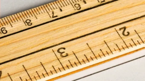 Pencil drawing a straight line with a ru... | Stock Video | Pond5