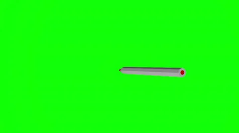 The pencil writes on green screen | Stock Video | Pond5