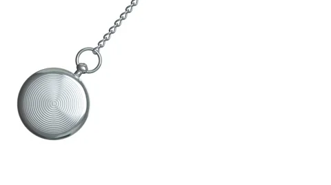 Pendulum of pocket watch on a white back... | Stock Video | Pond5