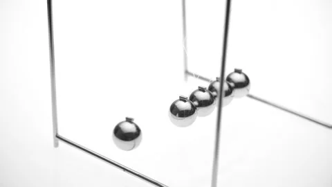 Pendulum on a white background | Stock Video | Pond5