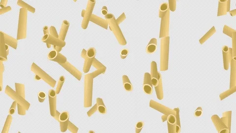 Penne Pasta loop tile swirling with alph... | Stock Video | Pond5