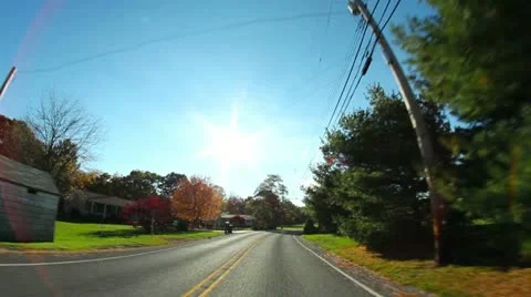 Pennsylvania Backroads Driving Power Lin... | Stock Video | Pond5