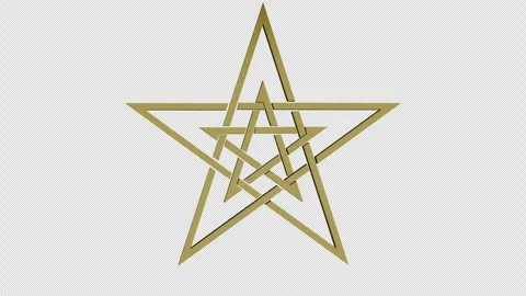 pentagram symbol animation transparent b... | Stock Video | Pond5