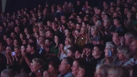 People applaud in the theater, applause ... | Stock Video | Pond5