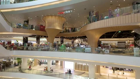 People can seen exploring around Iconsia... | Stock Video | Pond5