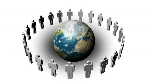 People in a circle turning around the pl... | Stock Video | Pond5